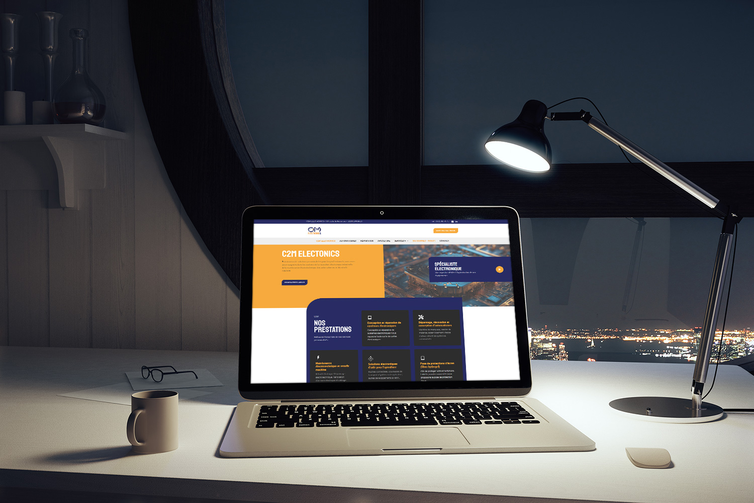 Création Site Internet de C2M Electronics à Langres